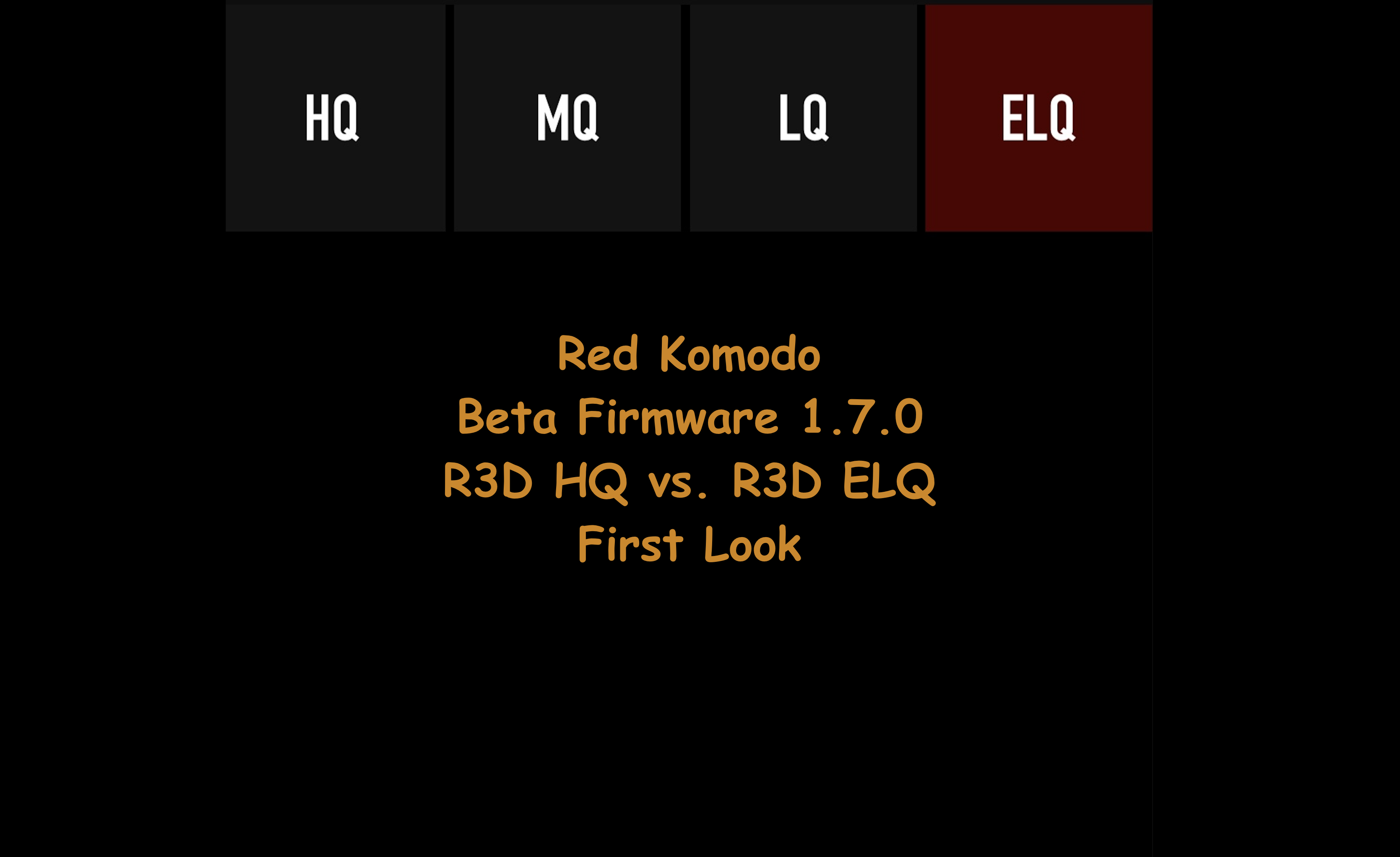 First Look: RED Komodo R3D HQ vs. R3D ELQ – The Daejeon Chronicles