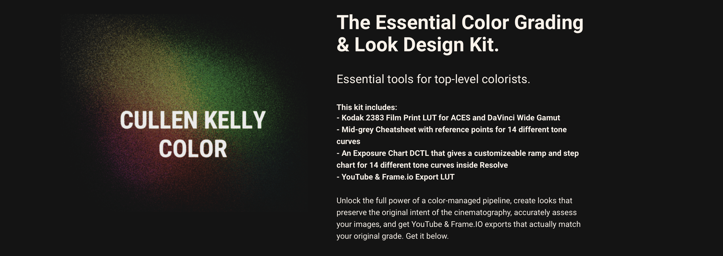 Pick Up Free Color Grading & Look Design Kit – The Daejeon Chronicles
