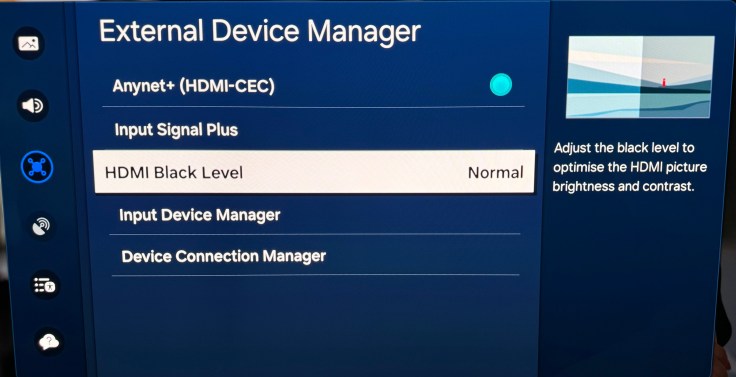 Solved! Samsung TV HDMI Black Level Grayed Out – The Daejeon Chronicles
